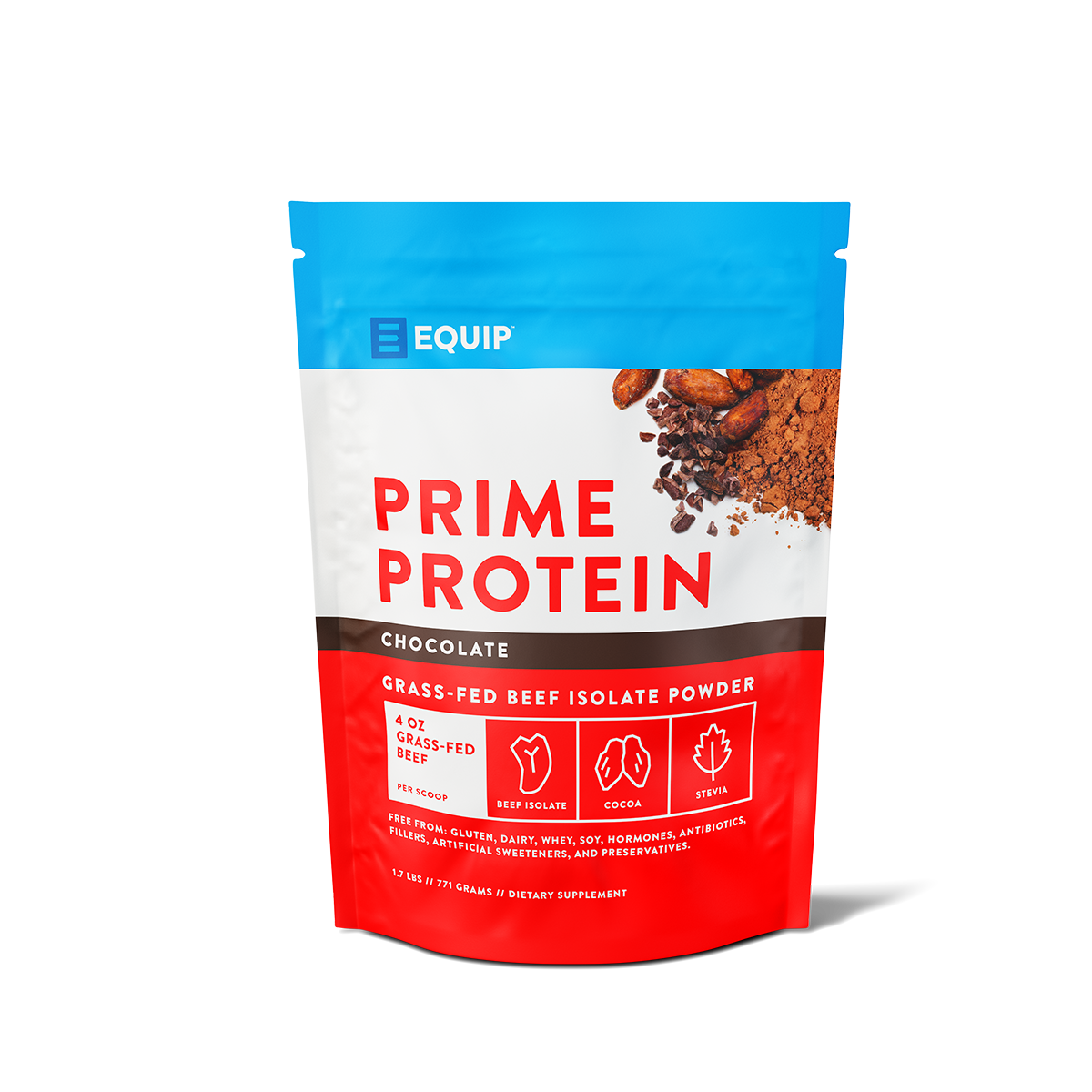 Prime Protein Grass-Fed Beef Isolate Protein Powder - Chocolate ...