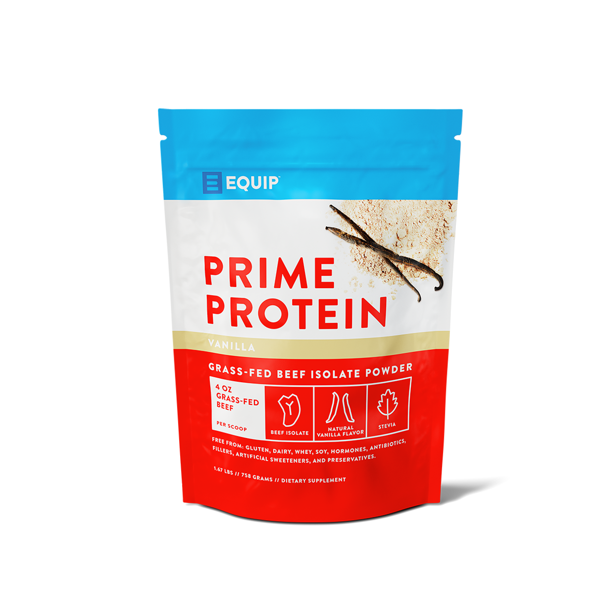 Prime Protein Grass-Fed Beef Isolate Protein Powder - Chocolate ...